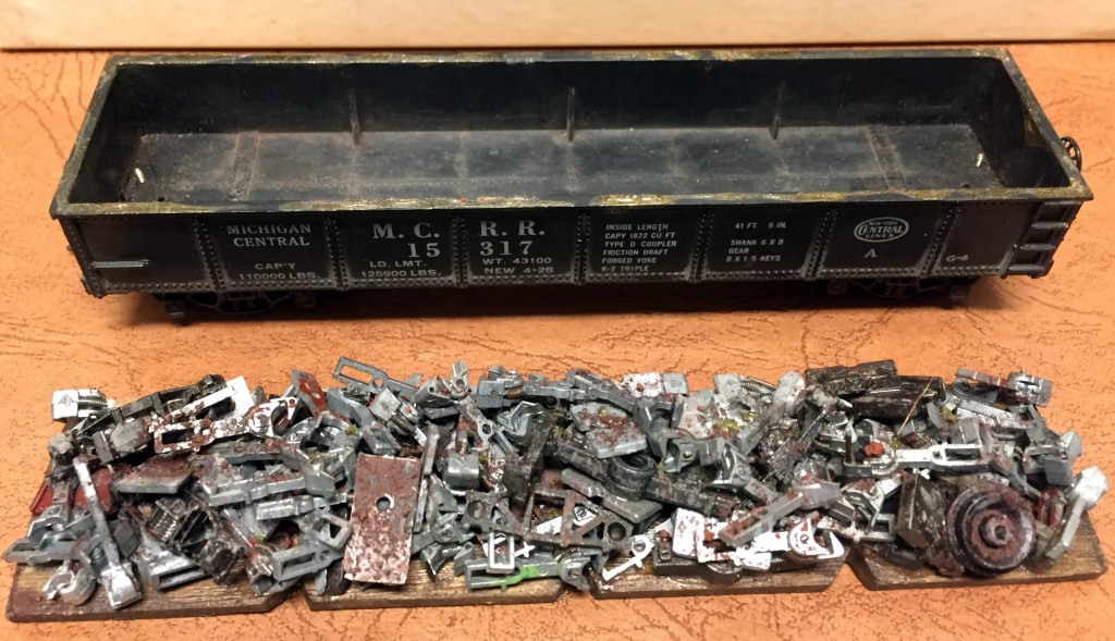 Making HO scale gondola loads - Model railroad layouts plansModel ...