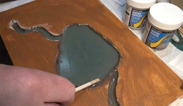 How to make ponds and lakes for a model railroad layout - Model ...