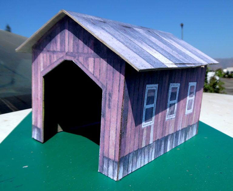 Model train engine house scratch build - Model railroad layouts ...