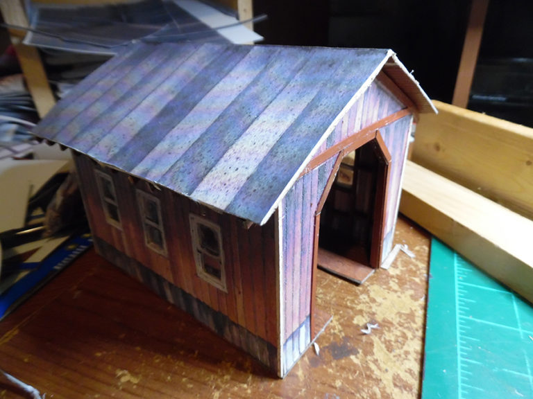 Model train engine house scratch build - Model railroad layouts ...