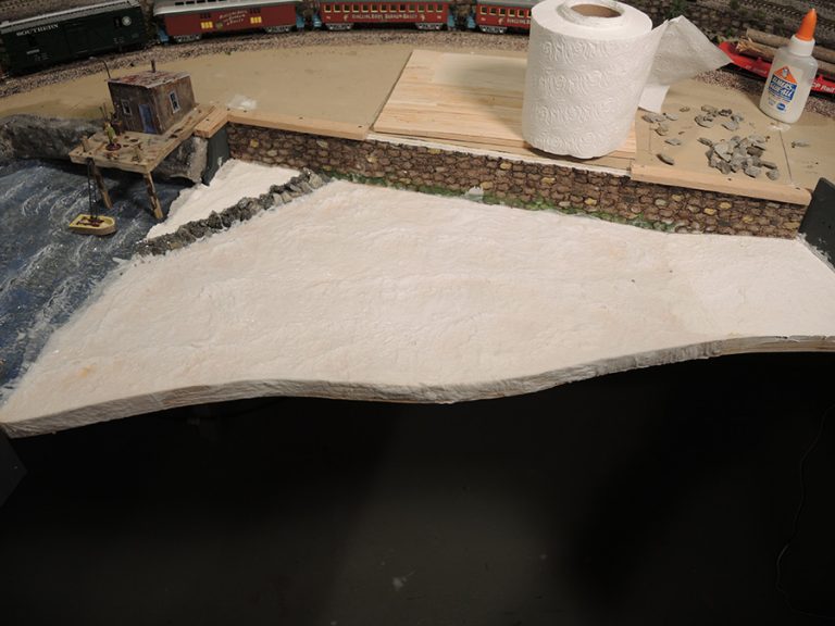 Cheap way to make a water feature for model train - Model railroad ...