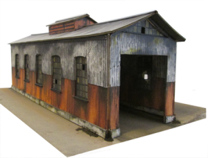 Model train engine shed plans - anyone can make these - Model railroad ...