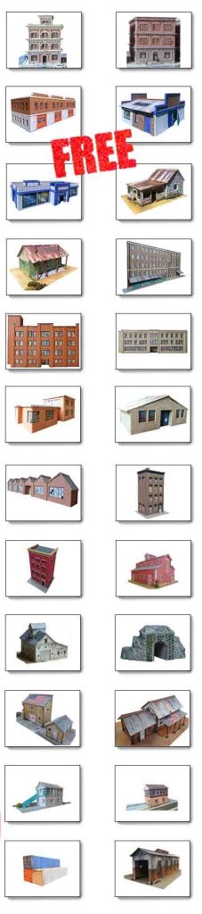 Printable HO scale buildings - Model railroad layouts plansModel ...