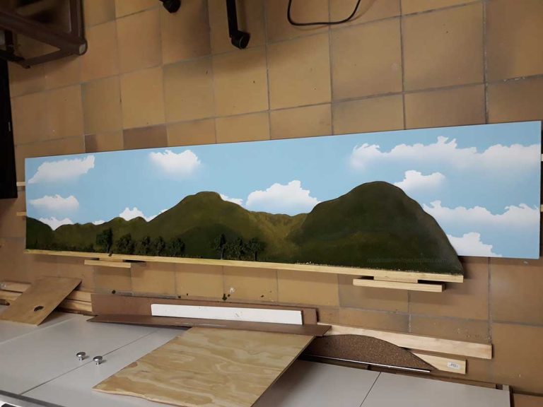 Model railroad backdrop construction - Model railroad layouts ...