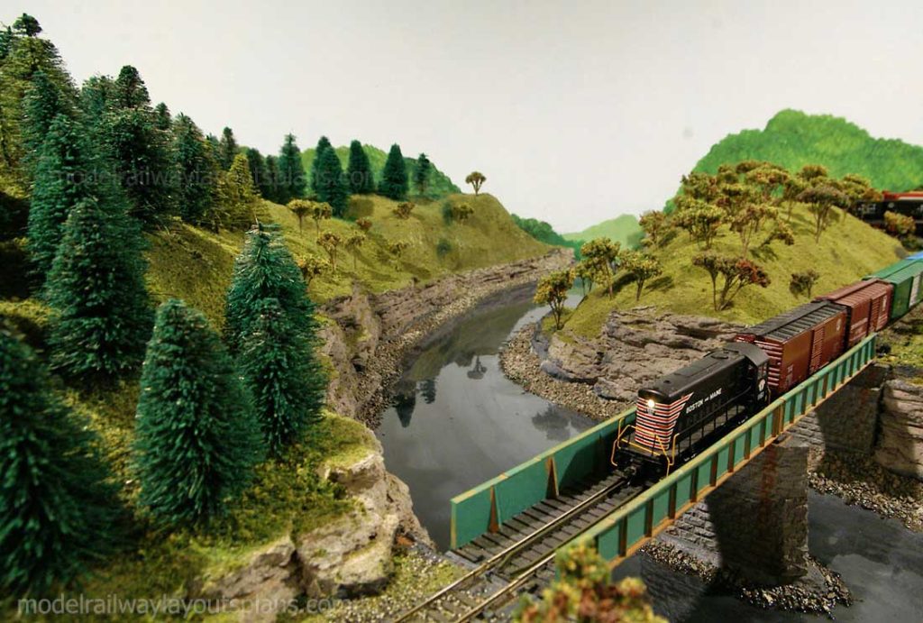HO train layout with rivers - Model railroad layouts plansModel ...