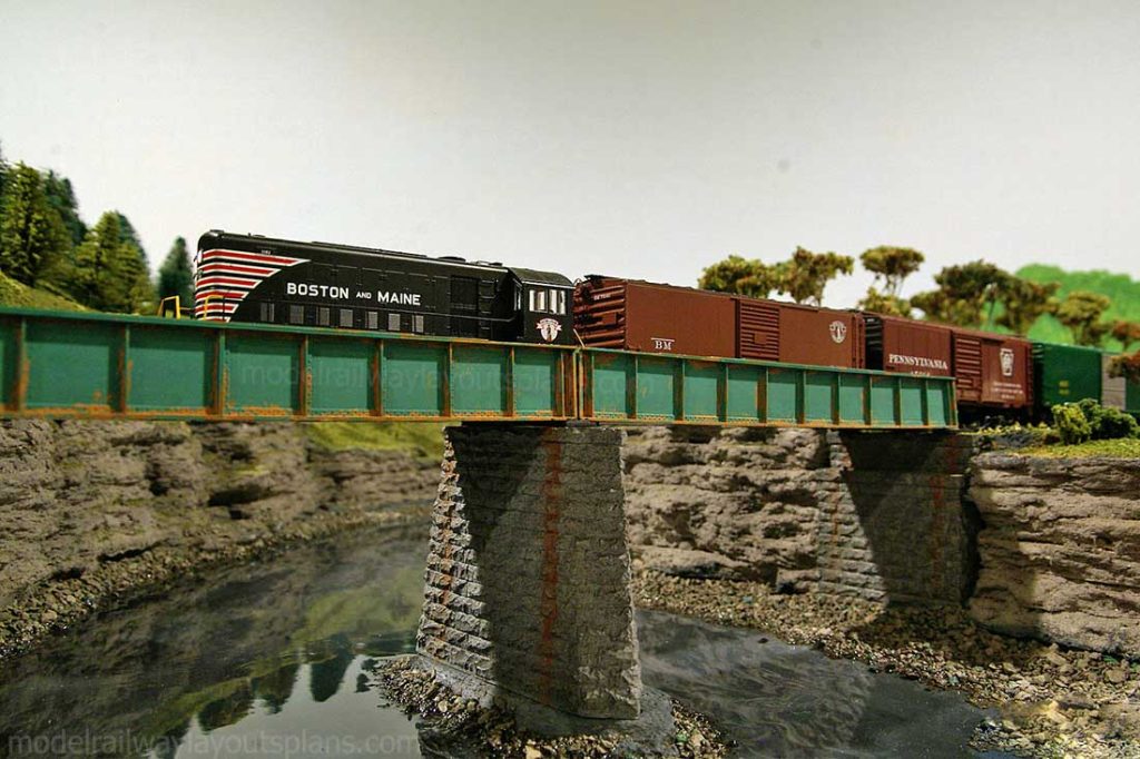 HO train layout with rivers - Model railroad layouts plansModel ...