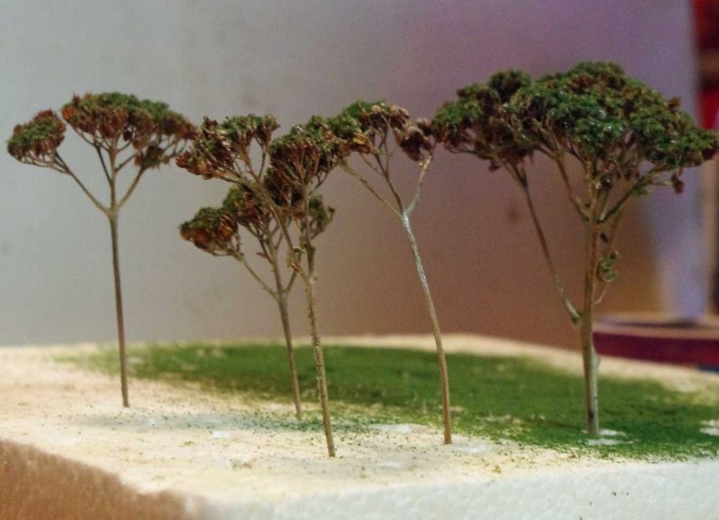 How to make model trees for a train layout - Model railroad layouts ...