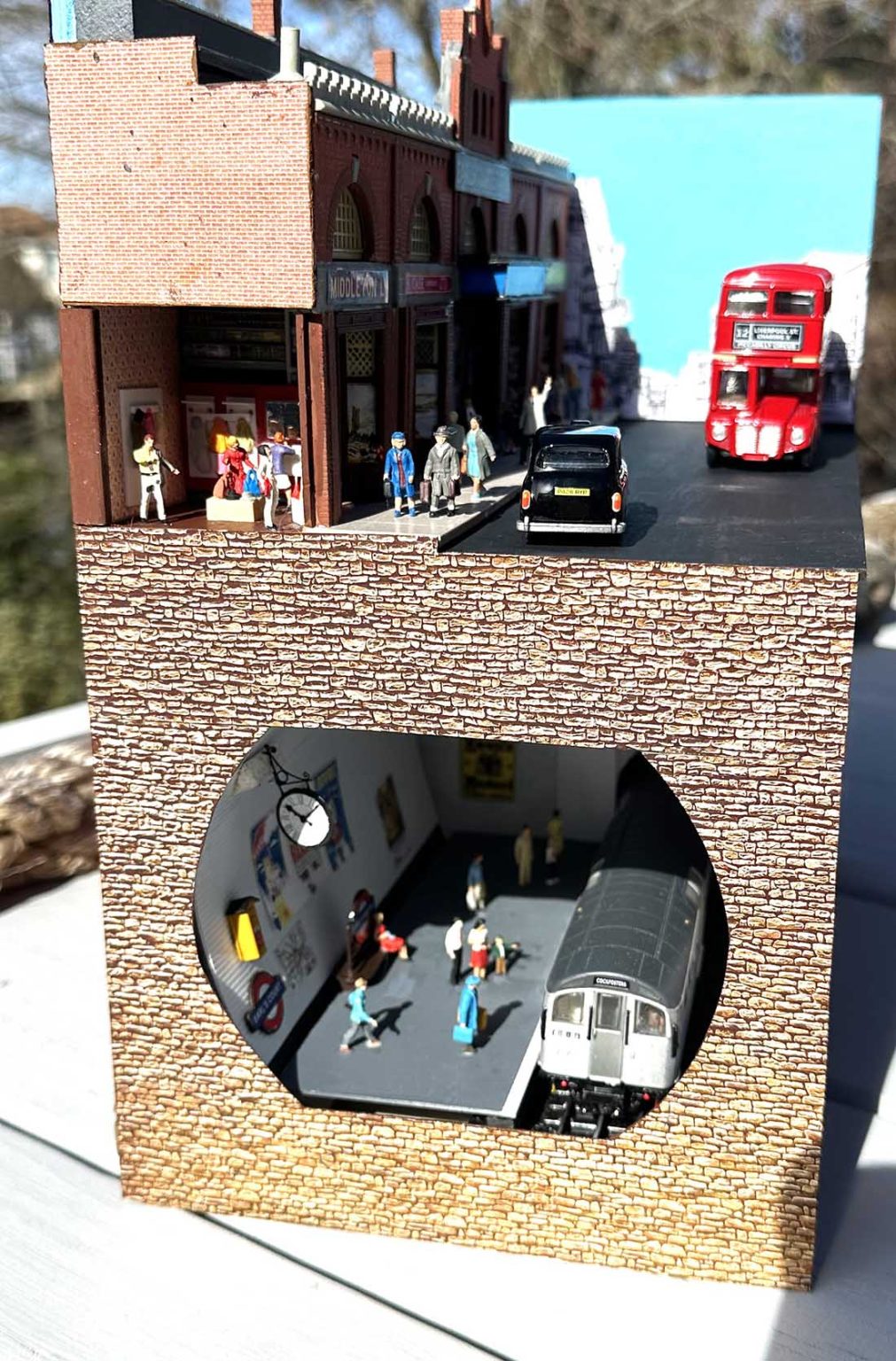 Book nook diorama - Tony's train station - Model railroad layouts ...