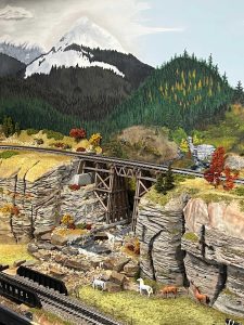 Model railroad backdrops and backgrounds - Model railroad layouts ...